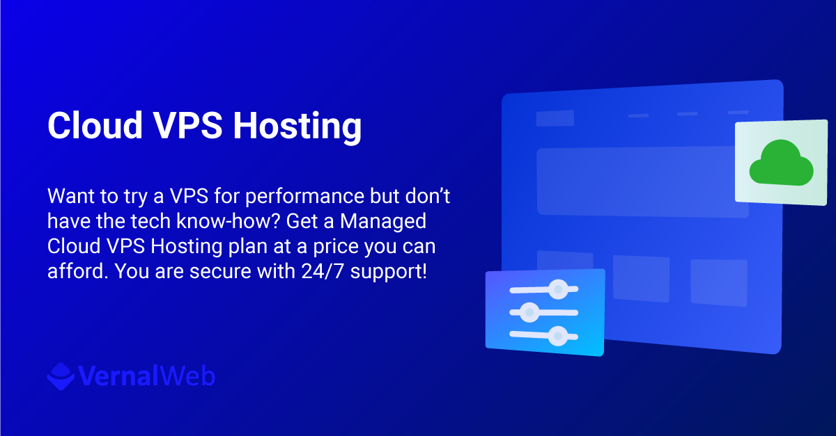 Managed VPS Hosting with Free Control Panel, SSD & SSL